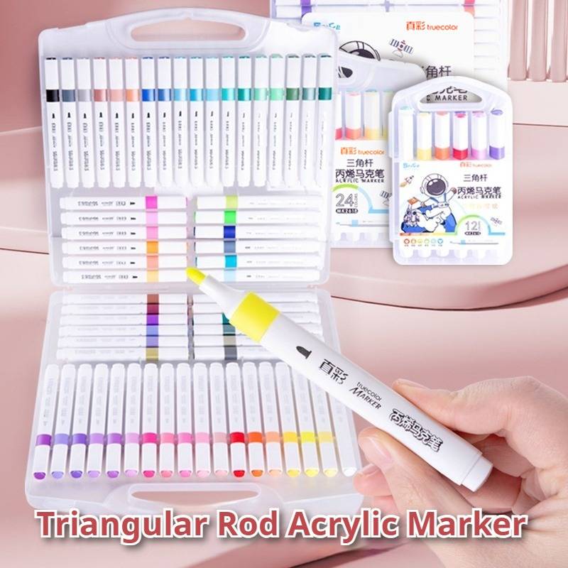 Truecolor Mk2618 All Things Painting Triangle Pole Acrylic Marker Pen ...